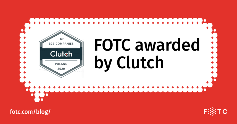 FOTC proud to be named a Top B2B Company in Poland by Clutch!
