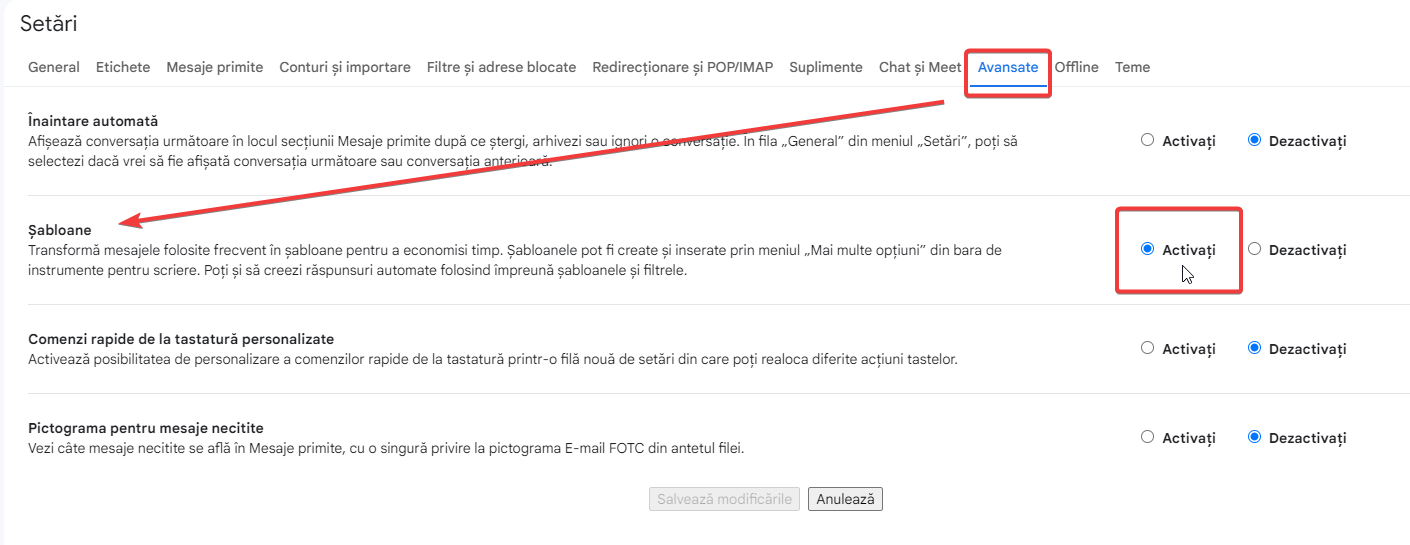Template-uri de Gmail: Cum să creezi pas cu pas un șablon de email - FOTC